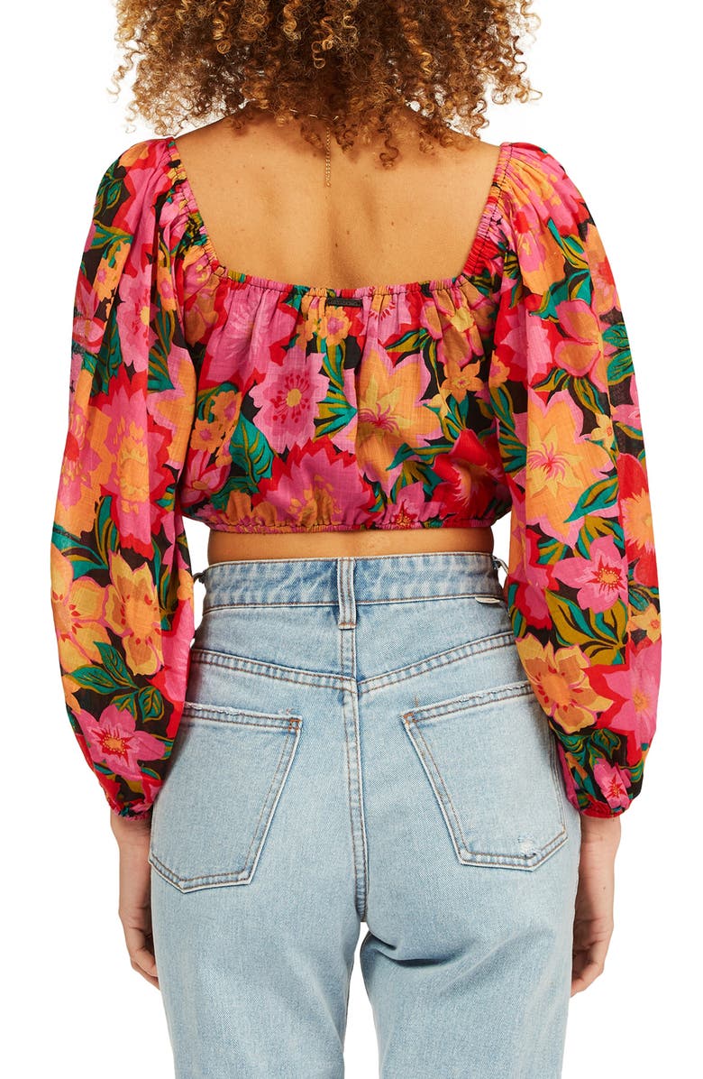 Billabong x Sincerely Jules Sun Daze Floral Crop Top | Nordstromrack