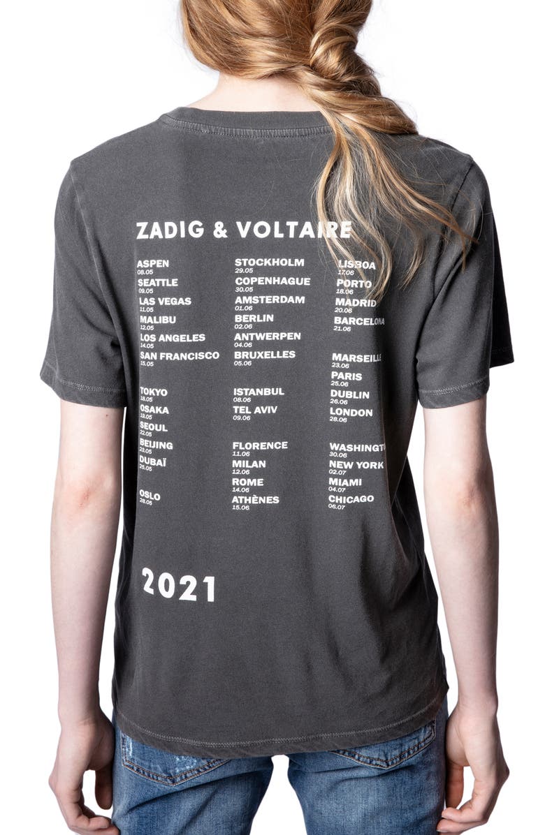 Zadig & Voltaire Bella Compo Cotton Graphic Tee | Nordstrom