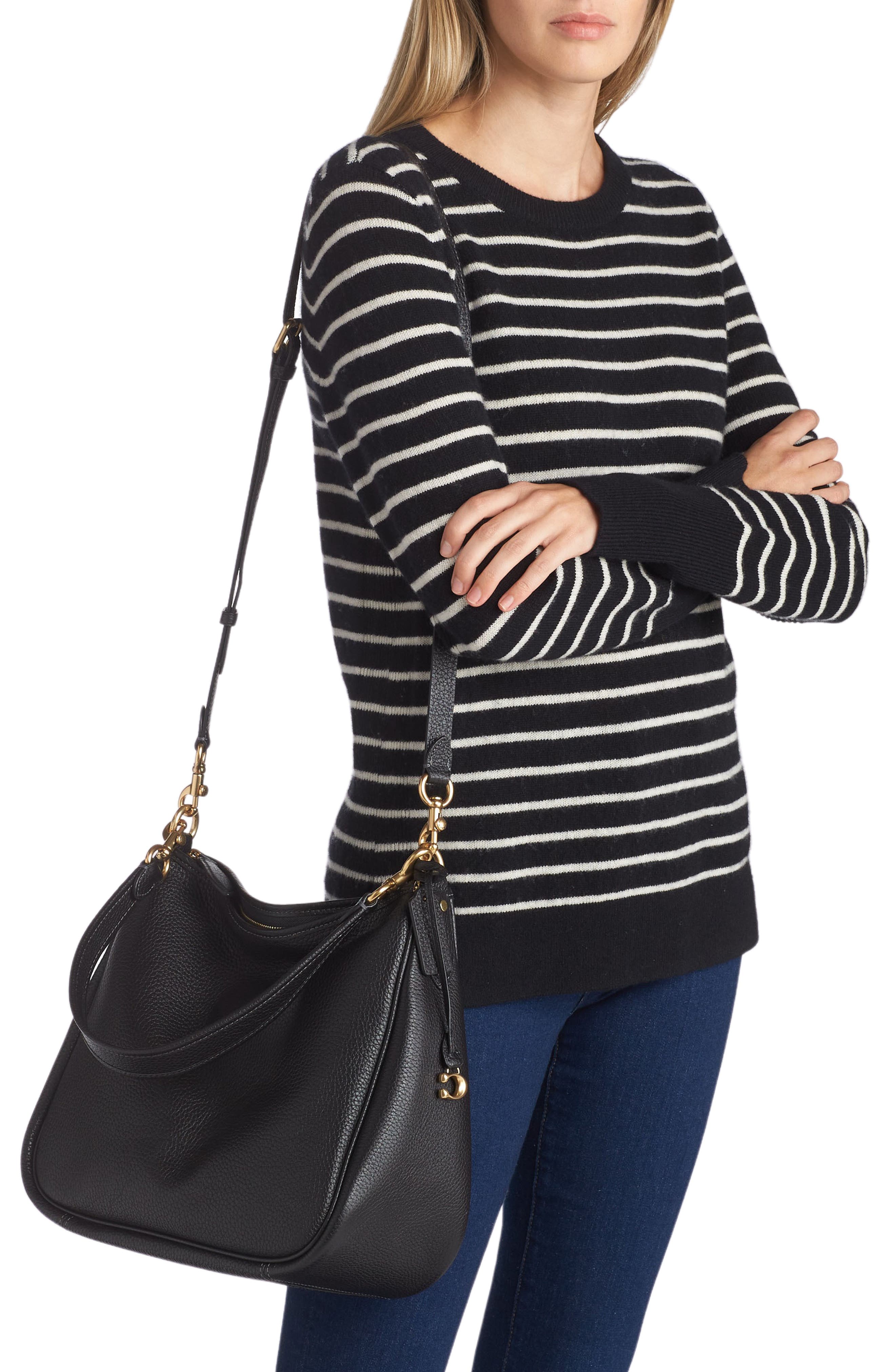 COACH Cary Soft Pebbled Leather Shoulder Bag | Nordstrom