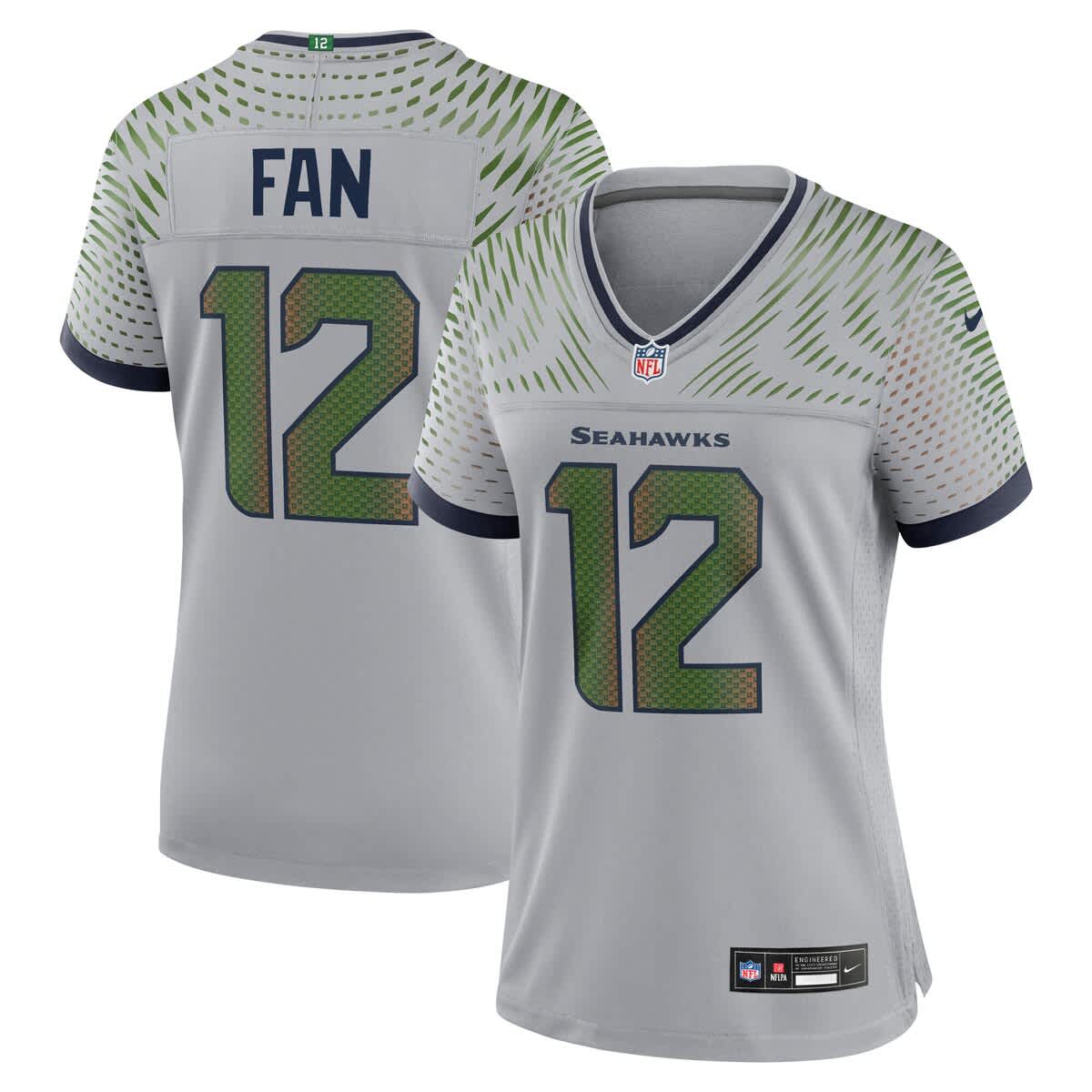 Nike Women's Nike 12s Wolf Gray Seattle Seahawks 2025 Rivalries ...