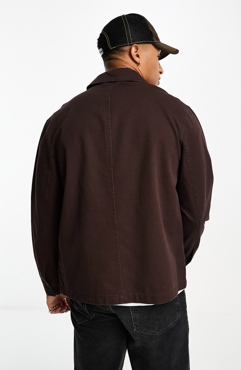 ASOS DESIGN Twill Shacket | Nordstrom