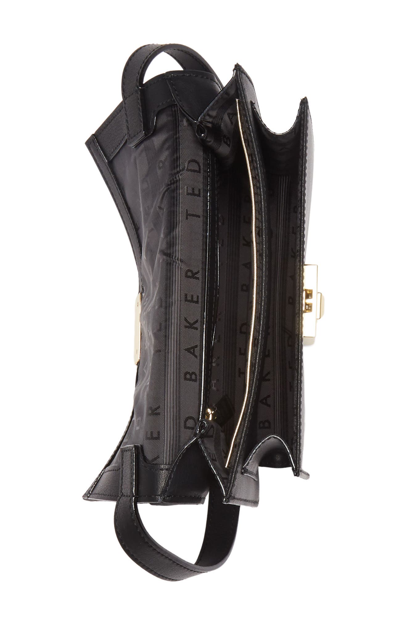 Ted Baker London Ted Baker Kaylee Leather Luggage Lock Crossbody Bag ...