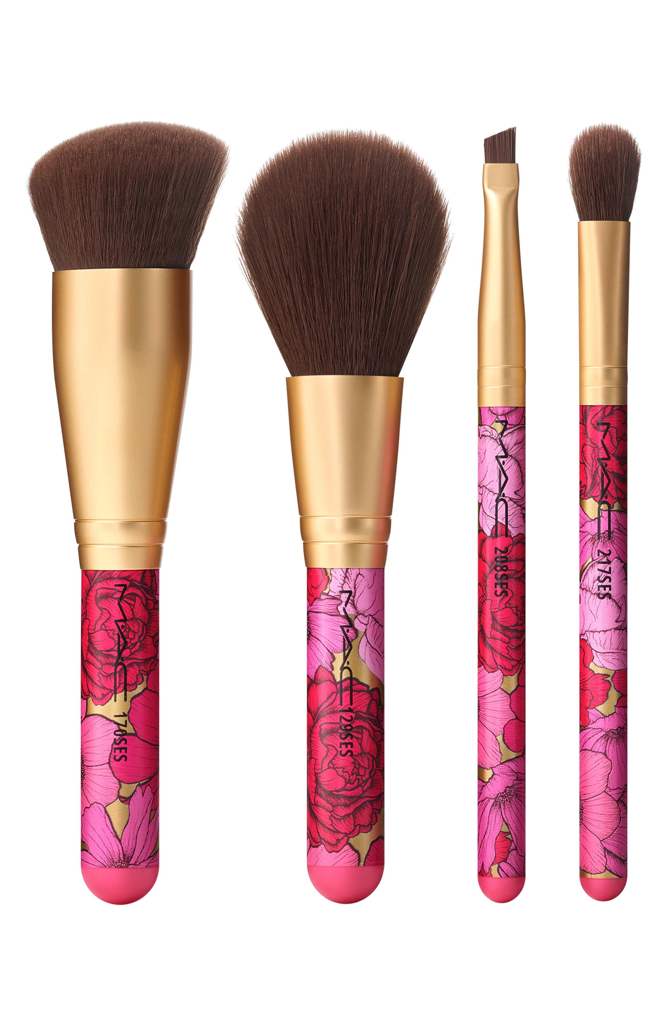 MAC Cosmetics 4-Piece Mini Makeup Brush Travel Set | Nordstrom