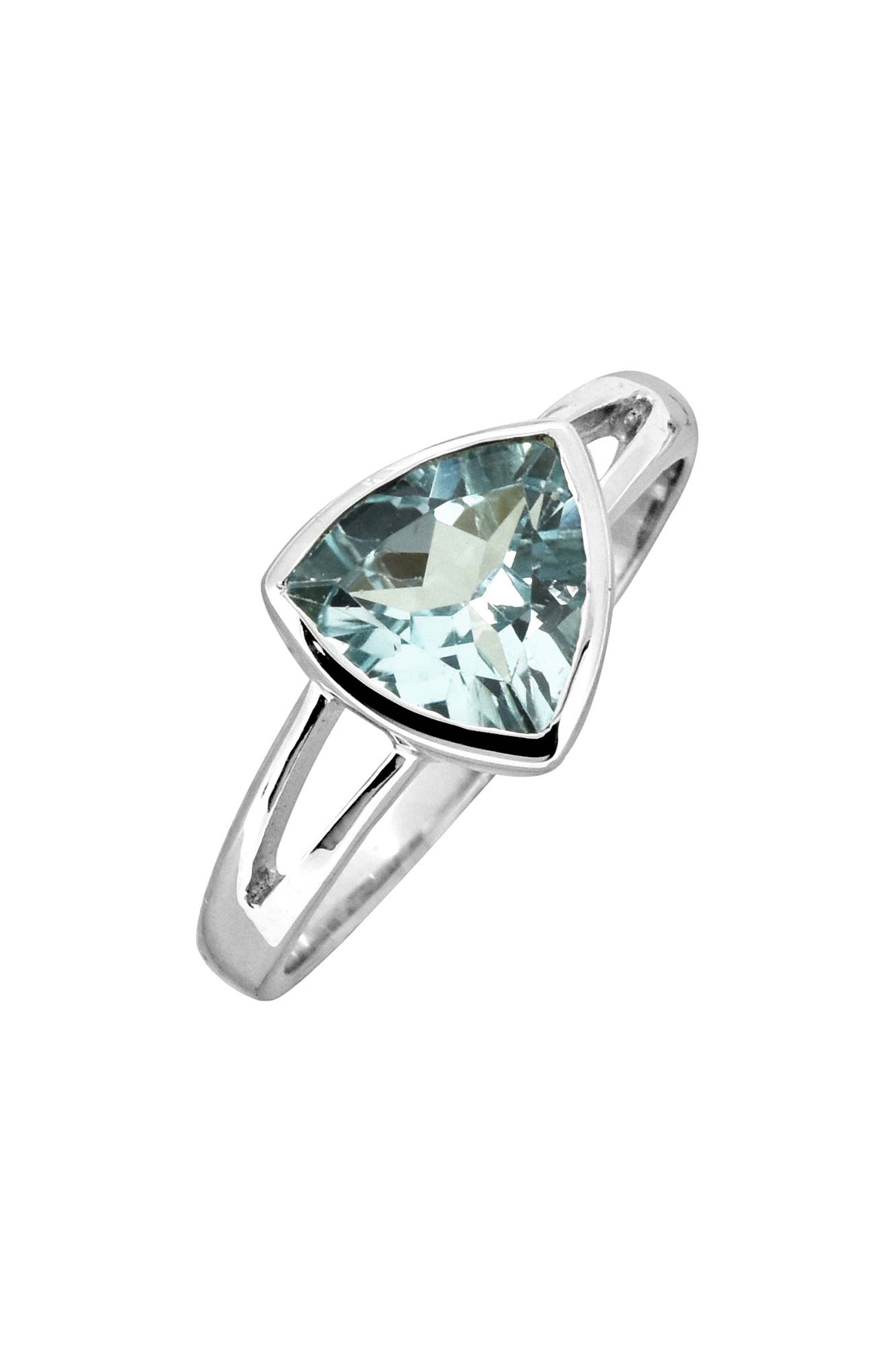 YS GEMS Blue Topaz Triangle Ring | Nordstromrack