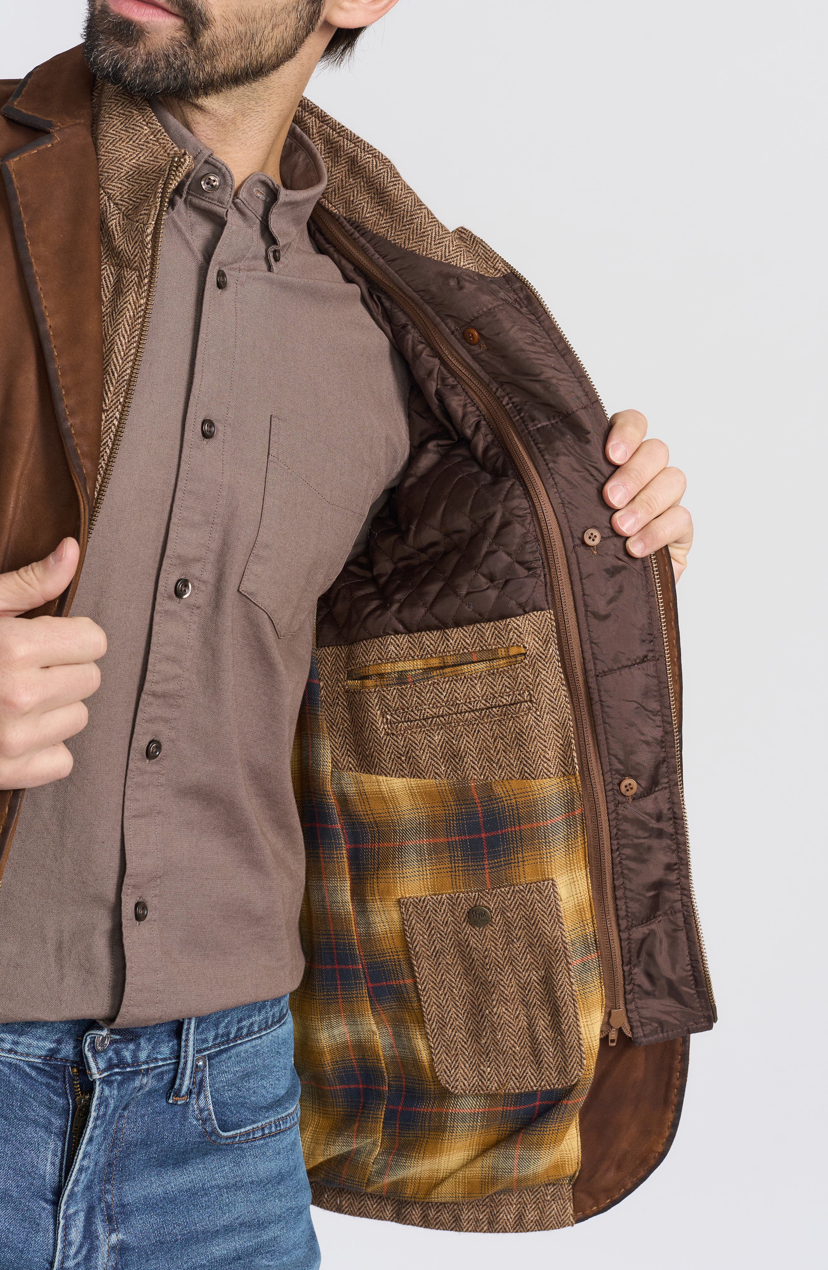 FLYNT Distressed Leather Jacket | Nordstromrack