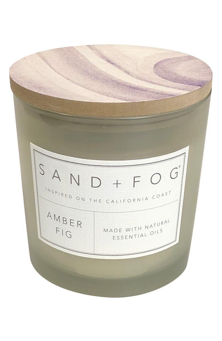SAND AND FOG Amber & Fig 21 oz. Lidded Jar Candle | Nordstromrack