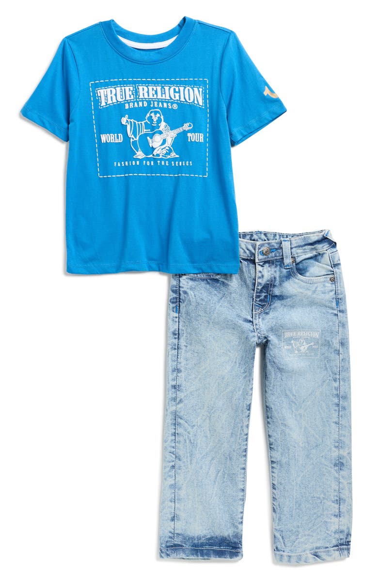 True Religion Kids' Buddha Graphic T-Shirt & Jeans Set | Nordstromrack