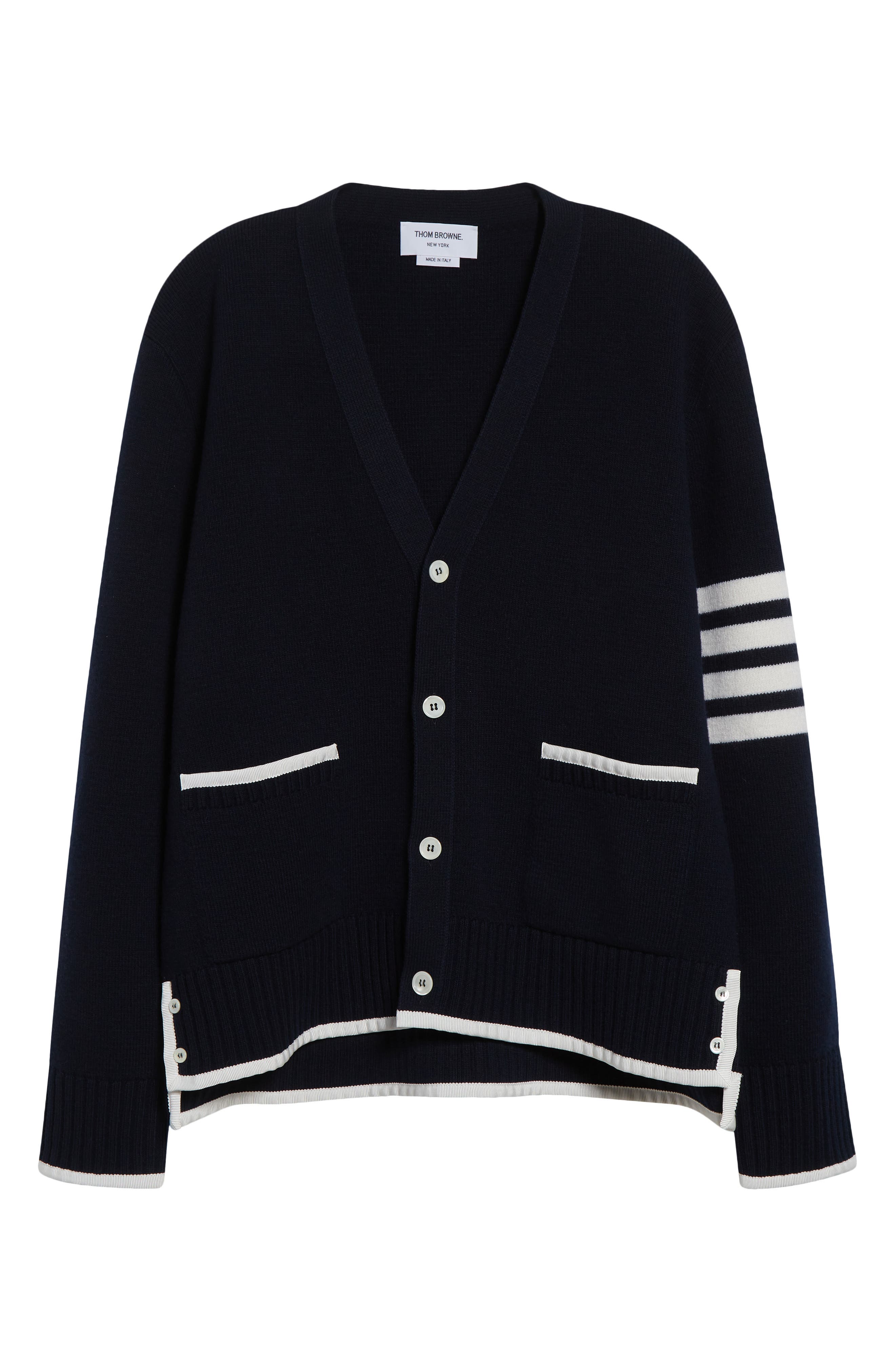 Thom Browne 4-Bar Milano Stitch Virgin Wool Cardigan | Nordstrom