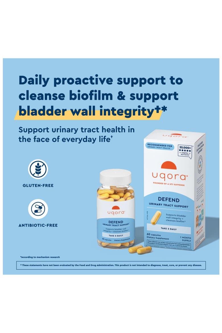 Defend Urinary Tract Health Supplement Support Bladder Health & Cleanse ...