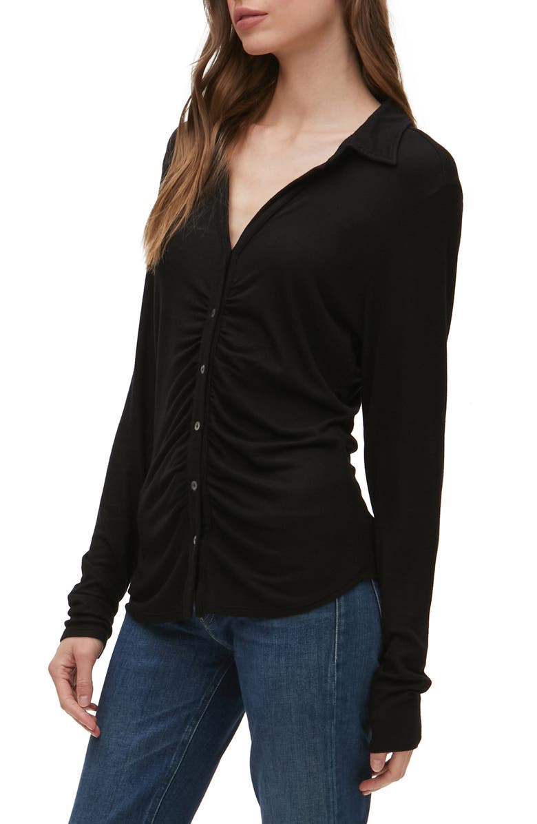 Michael Stars Iman Ruched Shirt | Nordstromrack
