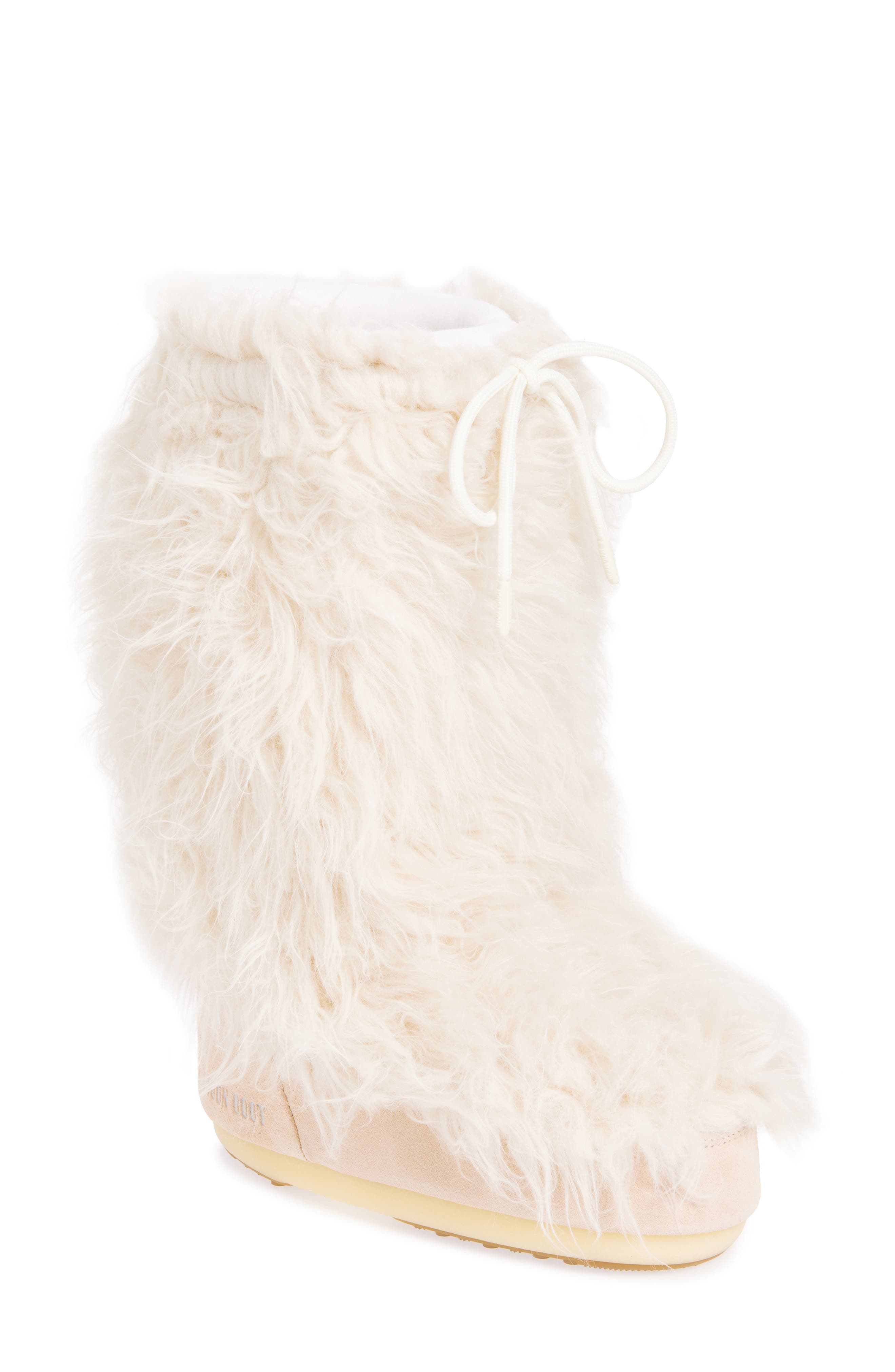Moon Boot® Icon Water Resistant Faux Fur Moon Boot® (Women) | Nordstromrack