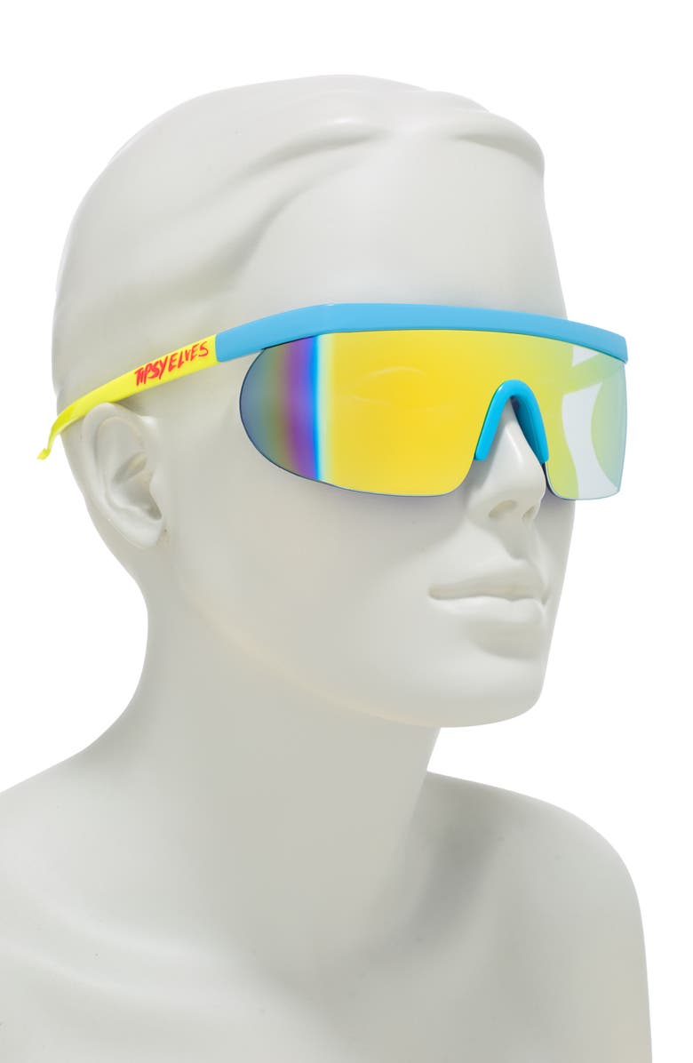 TIPSY ELVES Yellow Frame Jam Blaster 50mm Oversized Sunglasses ...