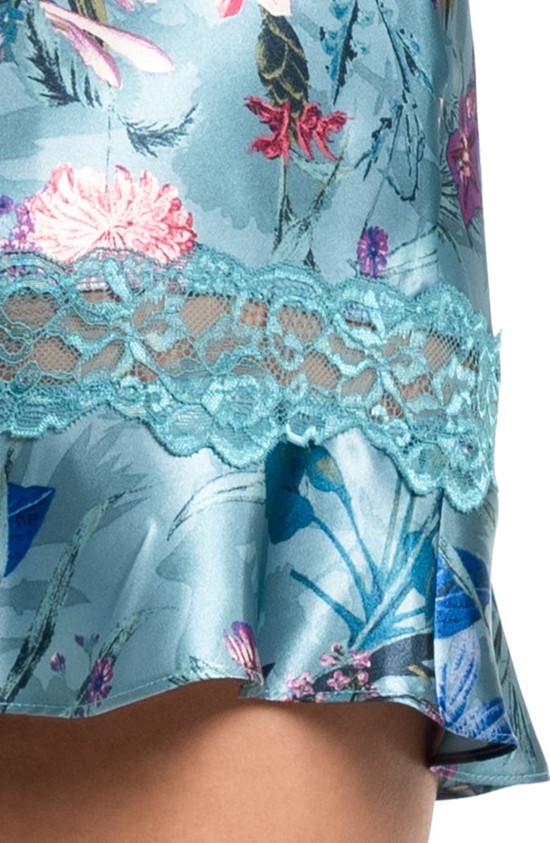 In Bloom by Jonquil Joelle Lace Trim Satin Chemise | Nordstromrack