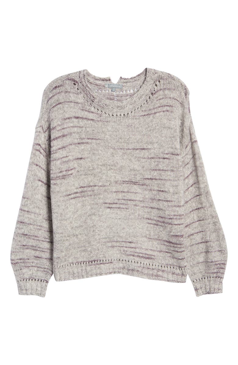 Wit & Wisdom Marled Ladder Stitch Crewneck Sweater | Nordstrom