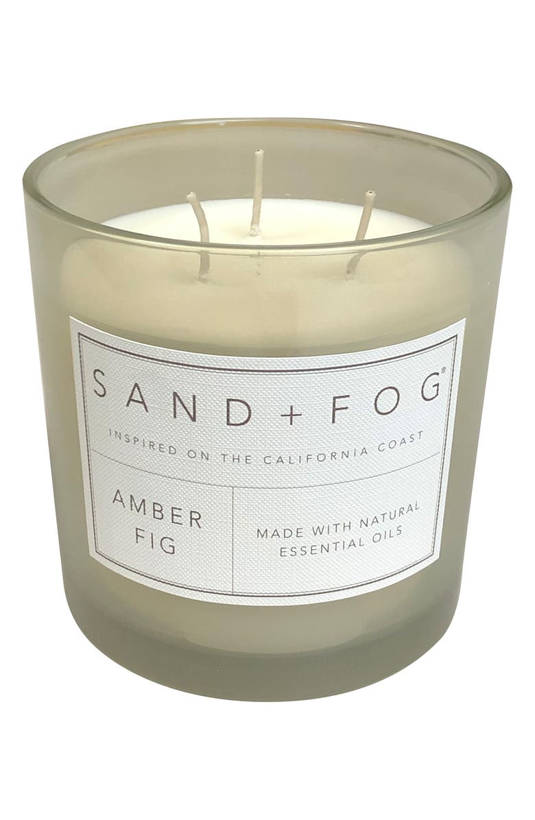 SAND AND FOG Amber & Fig 21 oz. Lidded Jar Candle | Nordstromrack