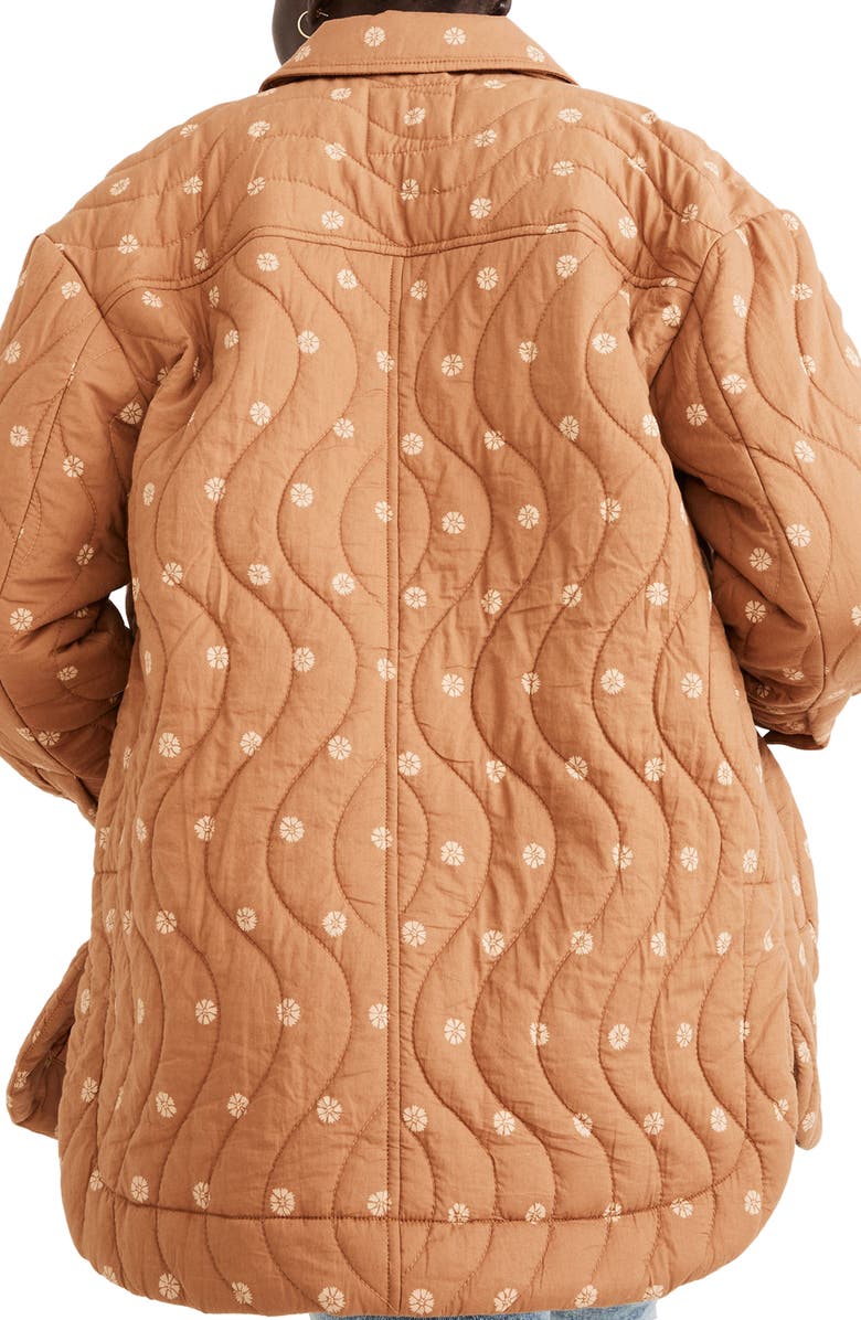Madewell Belrose Bloom Dot Quilted Shirt Jacket | Nordstromrack