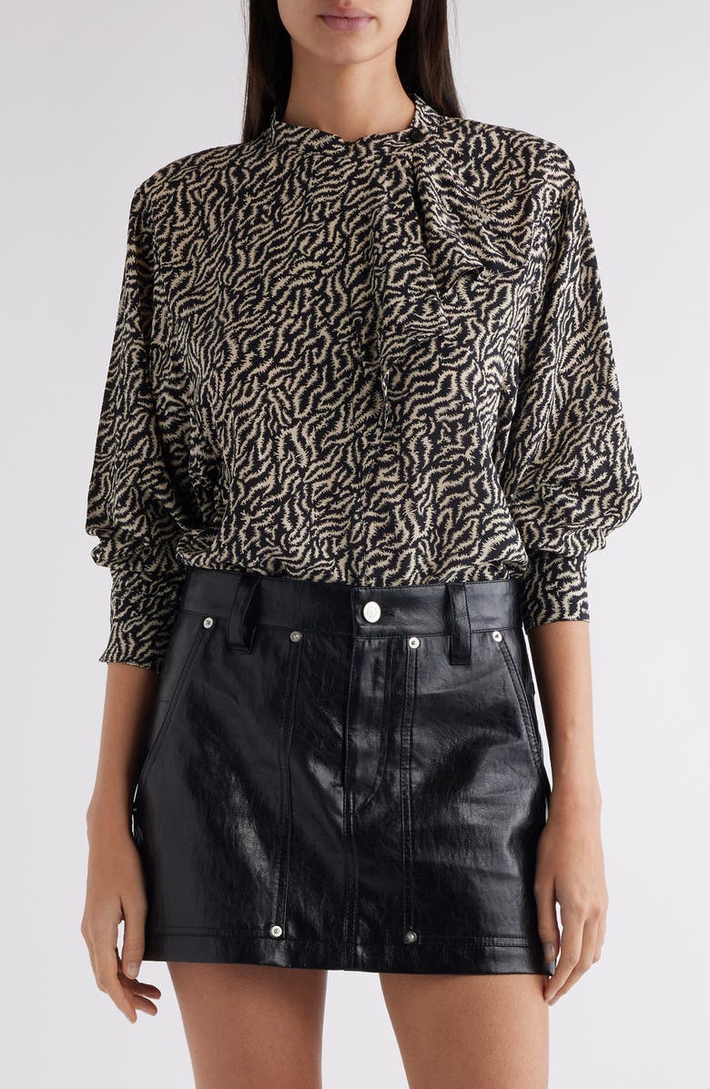 Isabel Marant Étoile Vilda Abstract Print Top | Nordstromrack