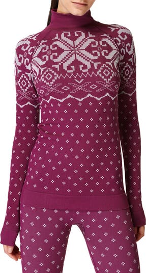 Sweaty Betty Fair Isle Jacquard Base Layer Top | Nordstromrack