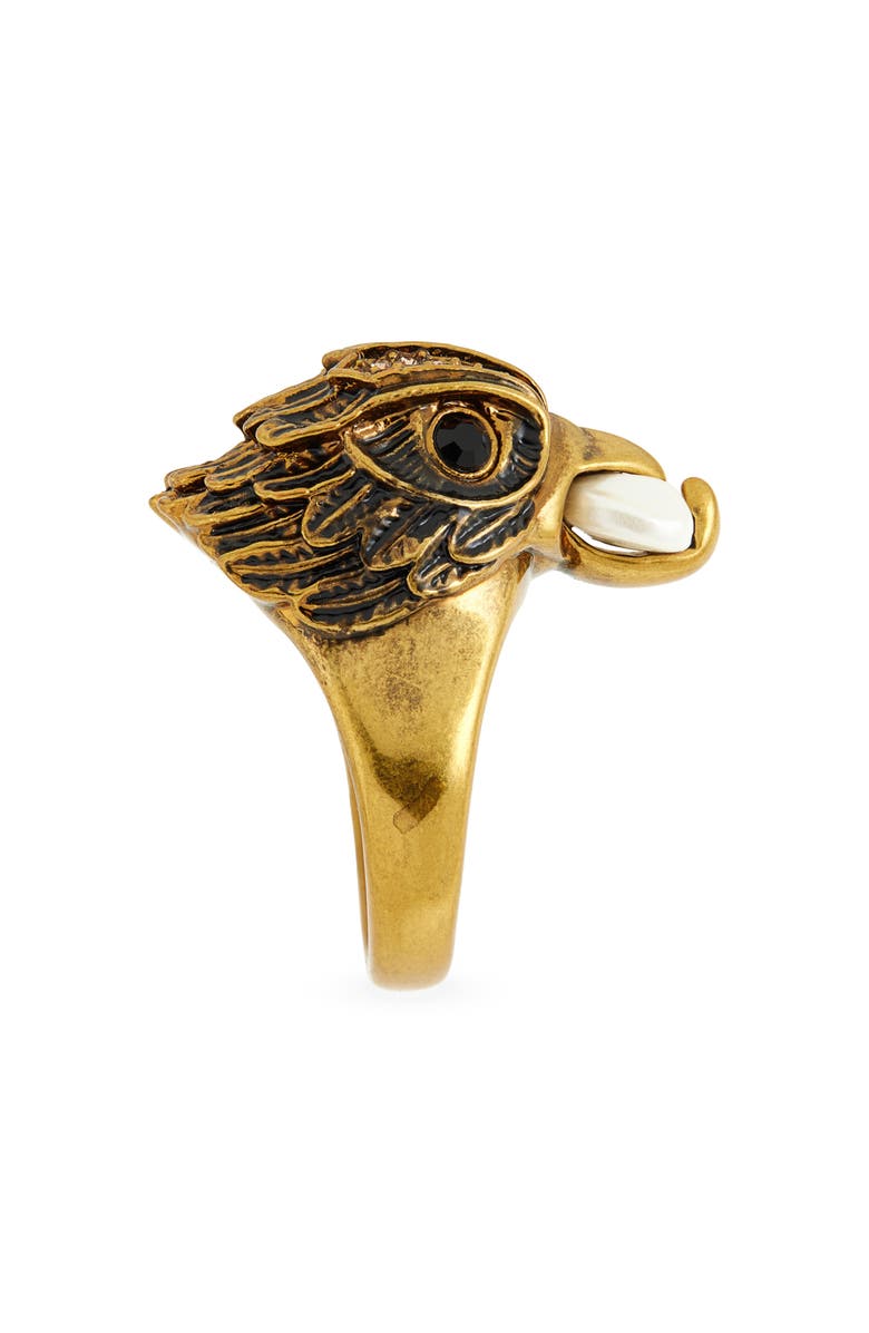 Kurt Geiger London Faux Pearl Eagle's Head Cocktail Ring | Nordstromrack
