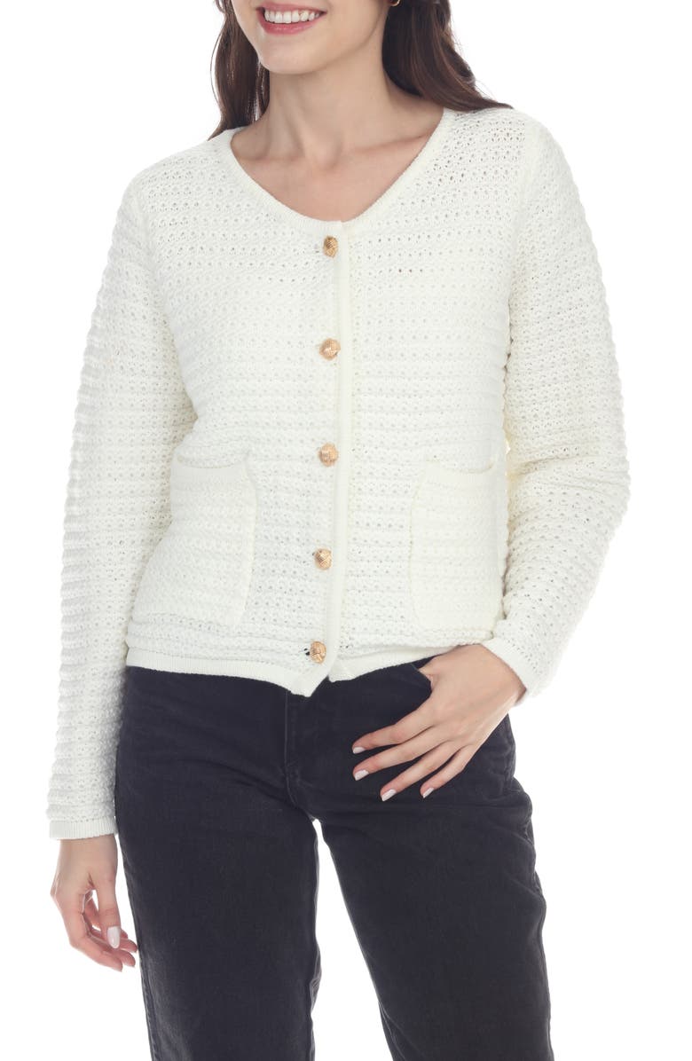 RAIN AND ROSE Button Front Cardigan | Nordstromrack