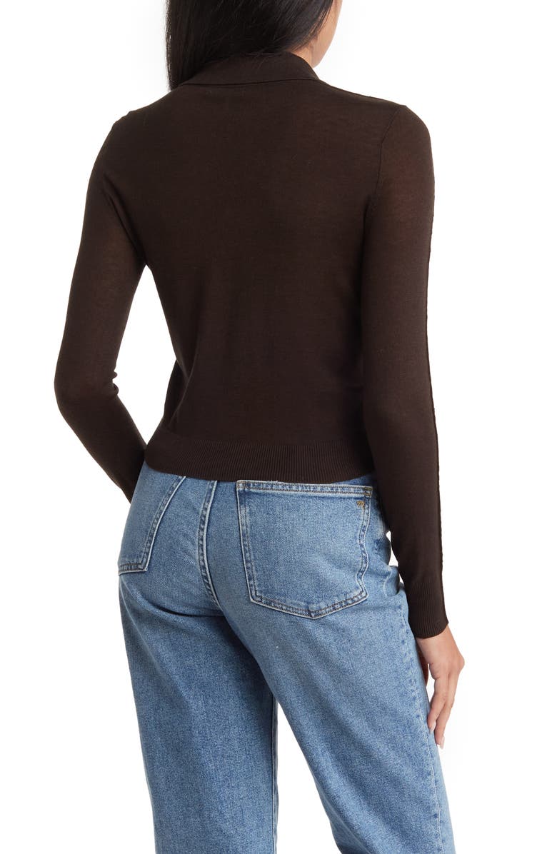 FRAME Refined Silk & Cashmere Polo Sweater | Nordstromrack