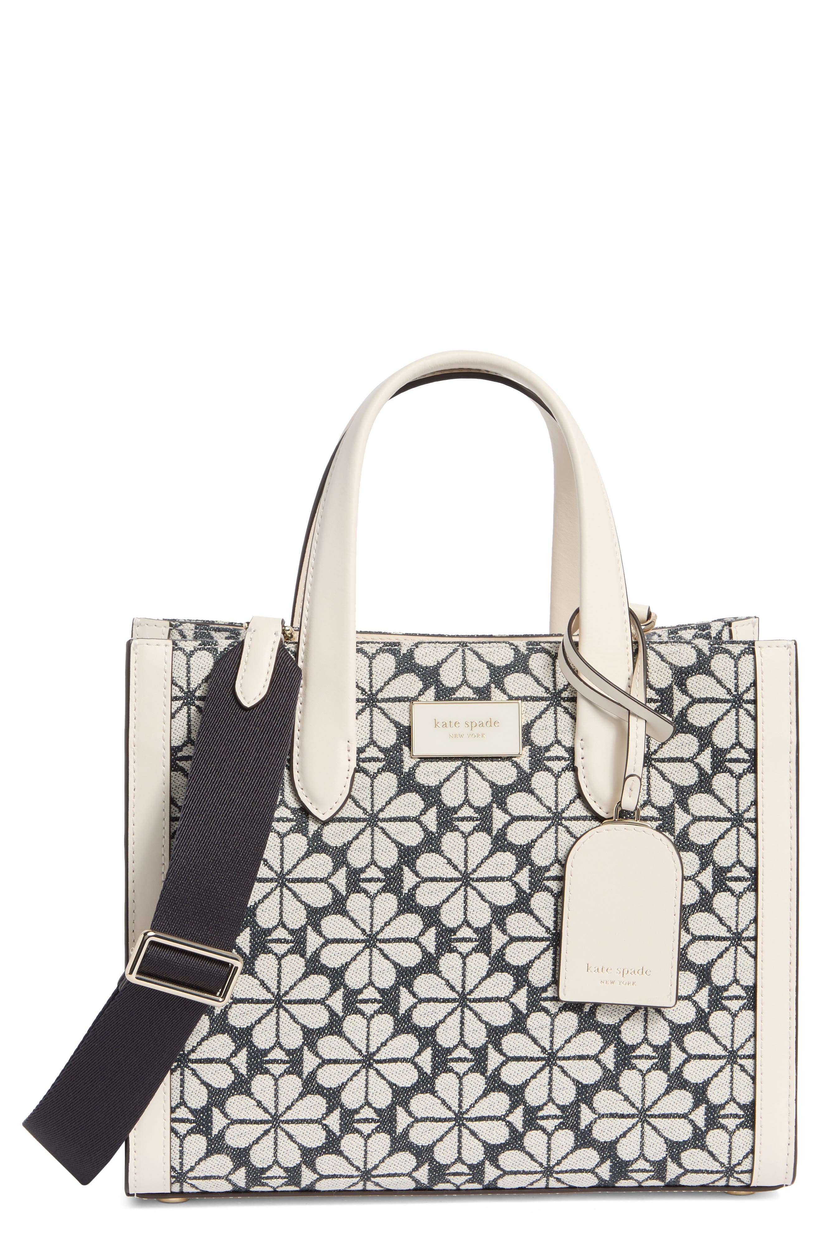 Kate Spade New York spade flower jacquard manhattan tote bag ...