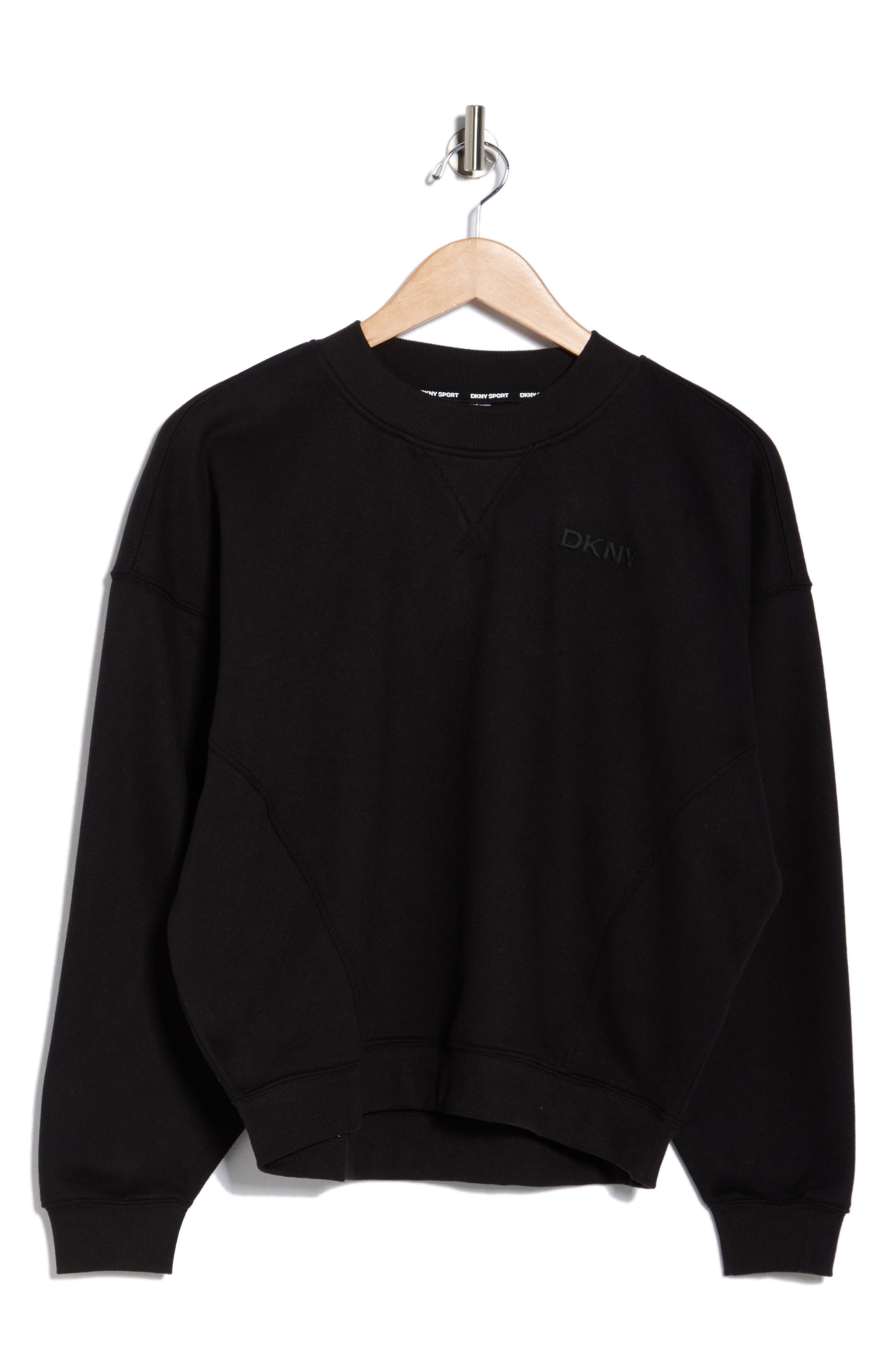 DKNY Logo Crop Sweatshirt | Nordstromrack