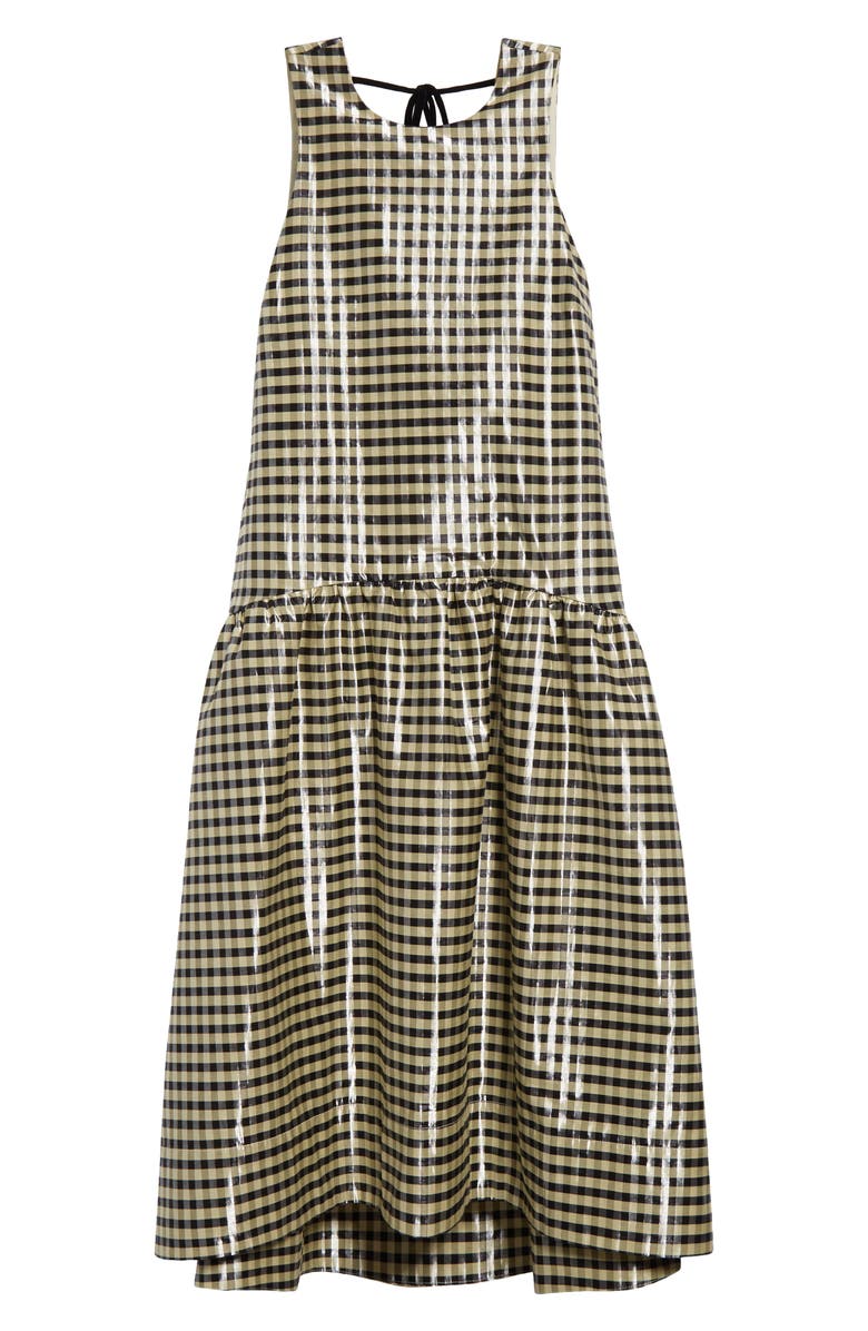 Ganni Shiny Check Print Midi Dress | Nordstromrack