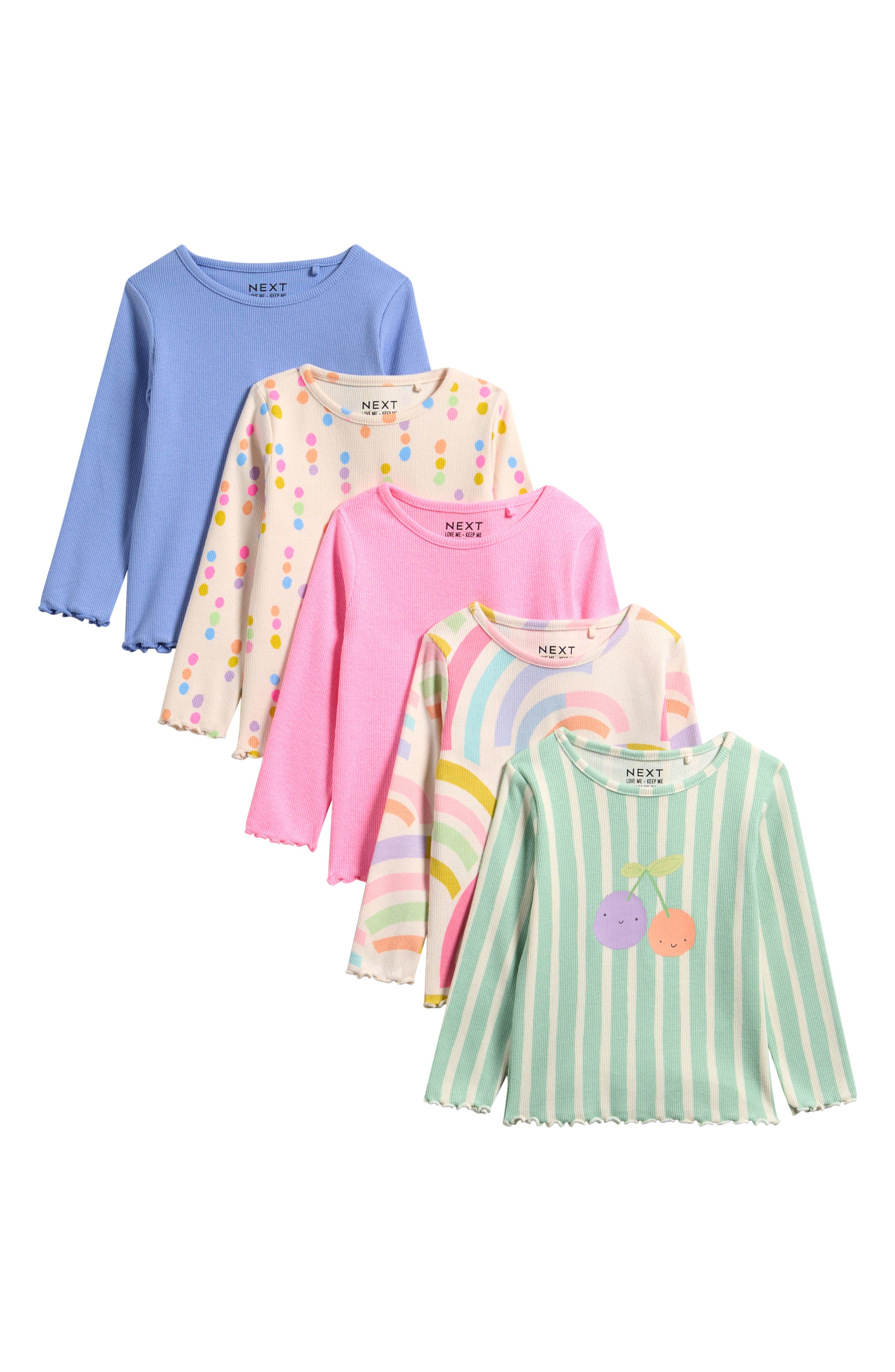 NEXT Kids' 5-Pack Assorted Long Sleeve Tops | Nordstrom