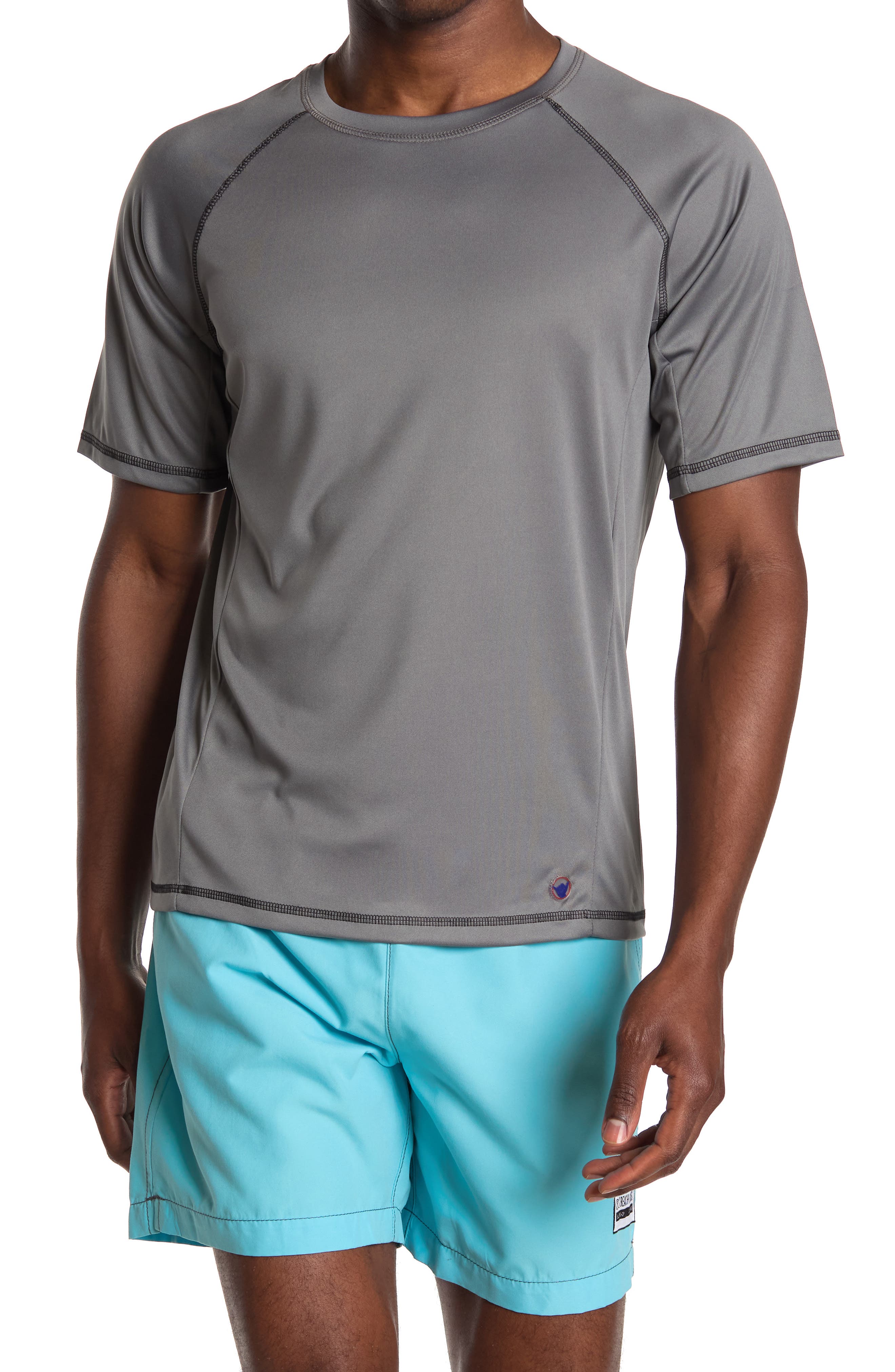BEACH BROS UPF 50 Contrast Stitch Short Sleeve Swim T-Shirt | Nordstromrack