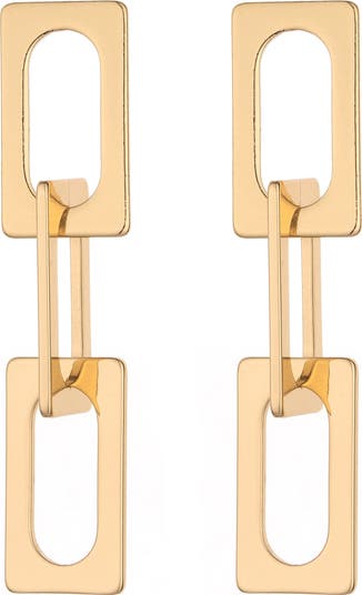 Ettika Rectangle Link Drop Earrings | Nordstromrack