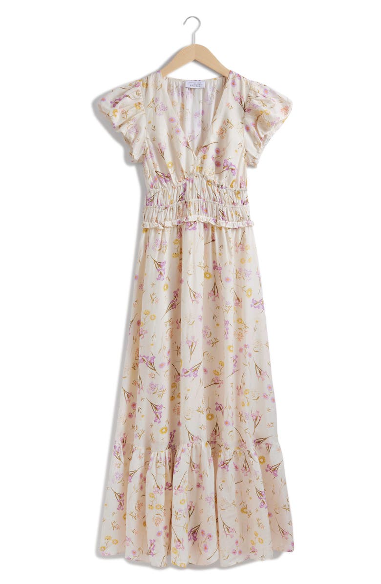 & Other Stories Floral Print Puff Sleeve Maxi Dress | Nordstromrack