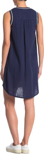 Michael Stars Double Gauze Puckered Knit Sleeveless Dress | Nordstromrack