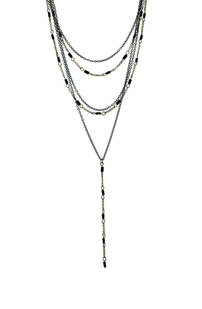 Panacea Black Layered Y-Necklace | Nordstromrack