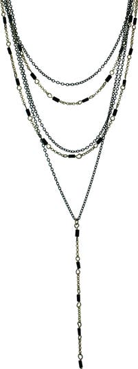 Panacea Black Layered Y-Necklace | Nordstromrack