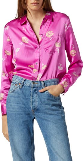 Equipment Leema Floral Print Silk Shirt | Nordstrom