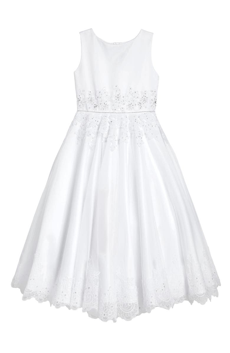 Joan Calabrese for Mon Cheri Satin & Tulle First Communion Dress ...