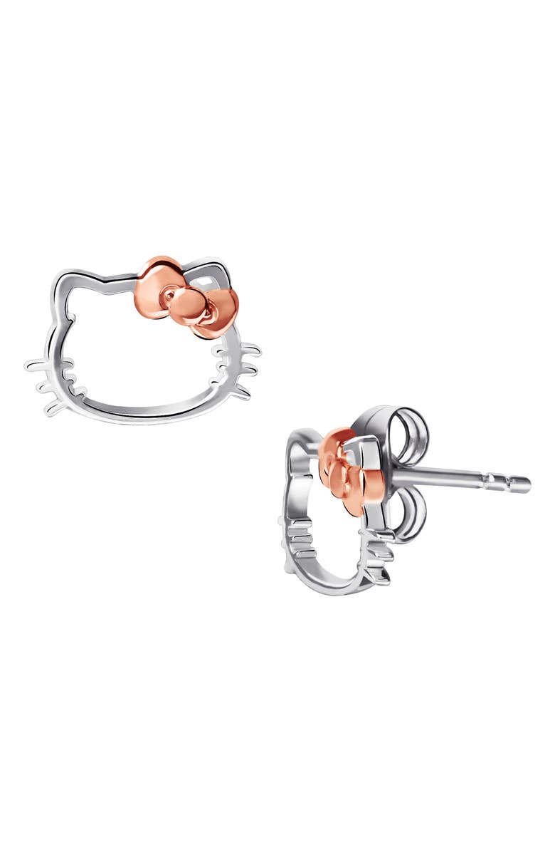 Hello Kitty® Sterling Silver Hello Kitty Stud Earrings | Nordstromrack