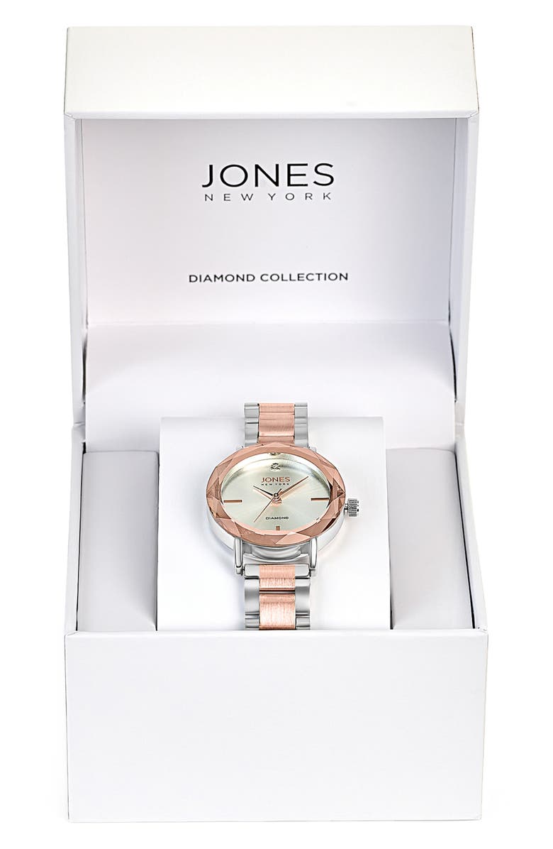Jones New York Diamond Two-Tone Bracelet Watch, 30mm | Nordstromrack
