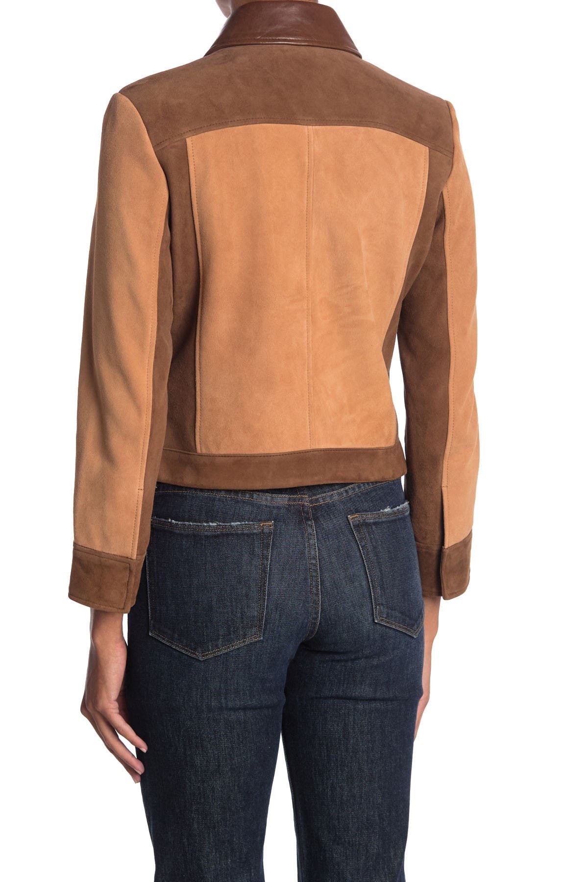 FRAME Patchwork Leather Jacket | Nordstromrack