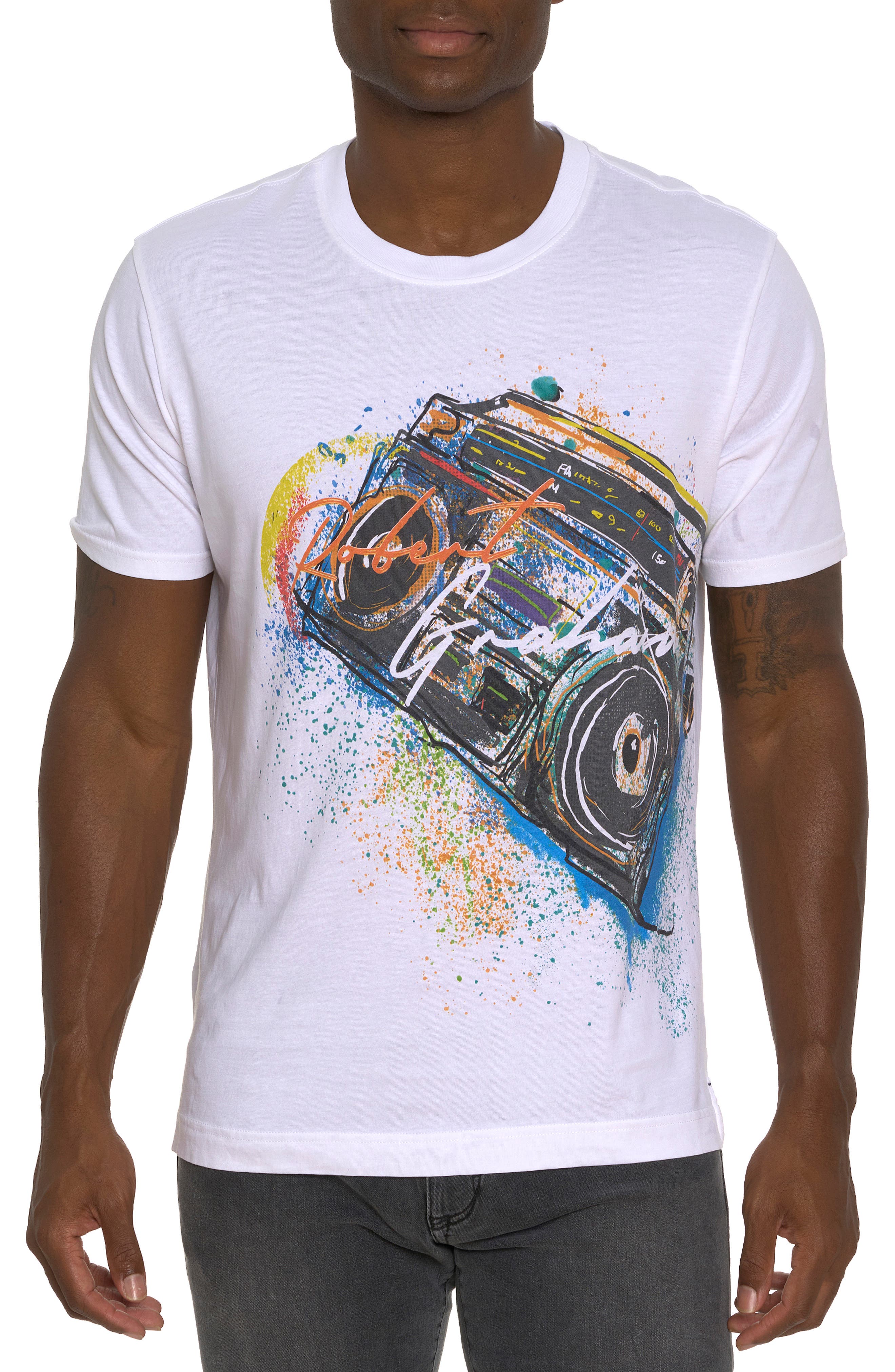 Robert Graham Boom Box Cotton Graphic Tee | Nordstrom