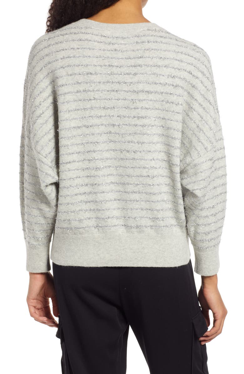 Nordstrom Metallic Stripe Sweater | Nordstrom