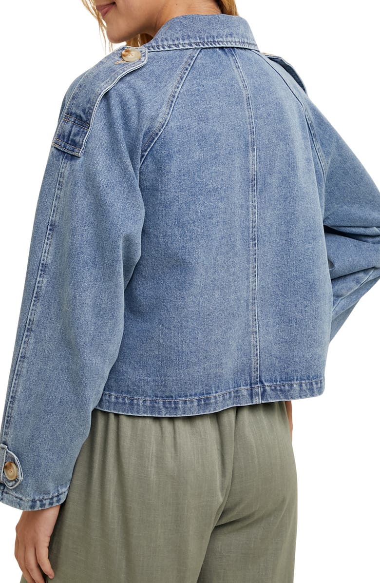 WISHLIST Double Breasted Denim Jacket | Nordstromrack