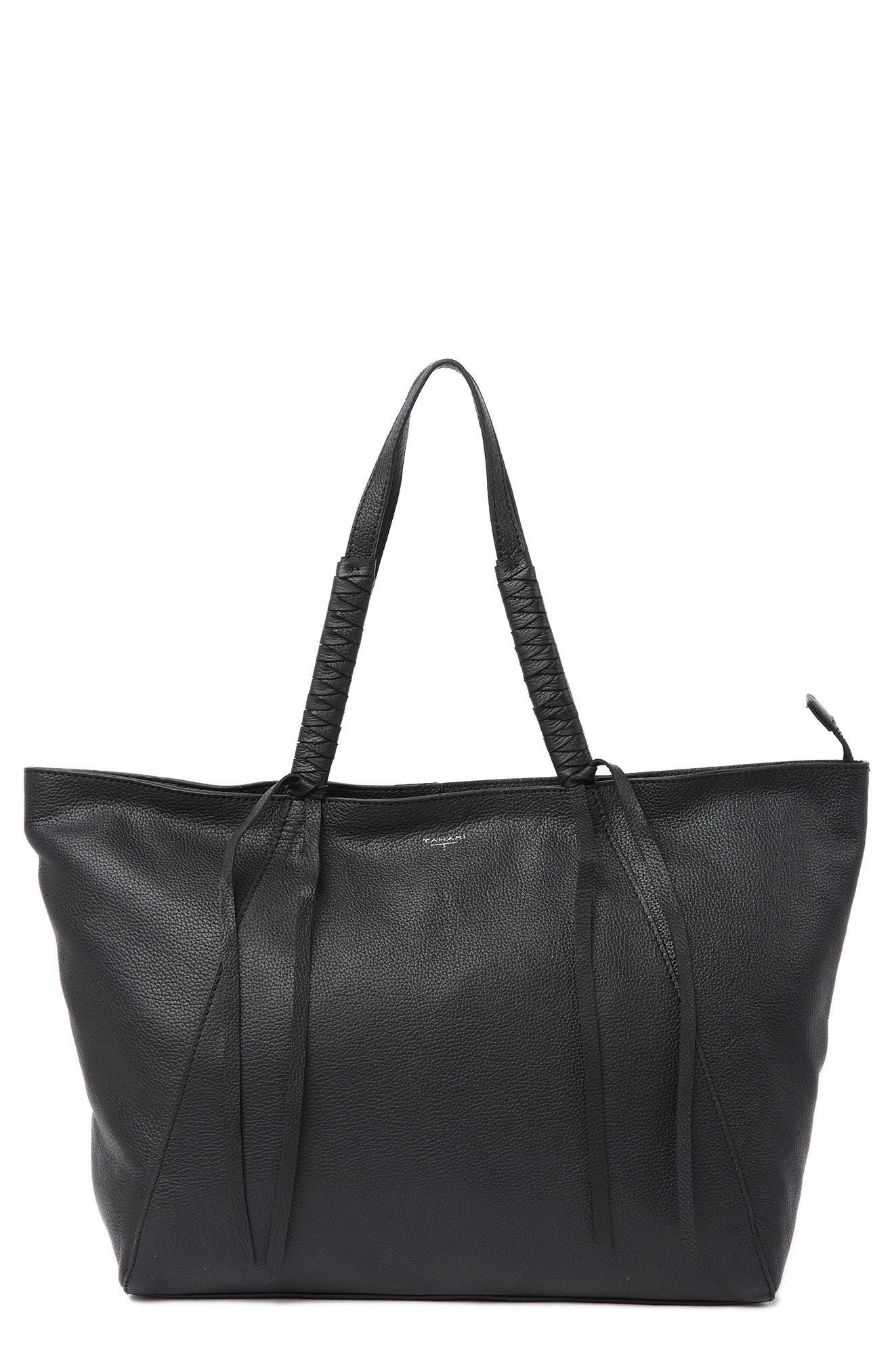 Braided Top Handle Leather Tote Bag (Women) | Nordstromrack