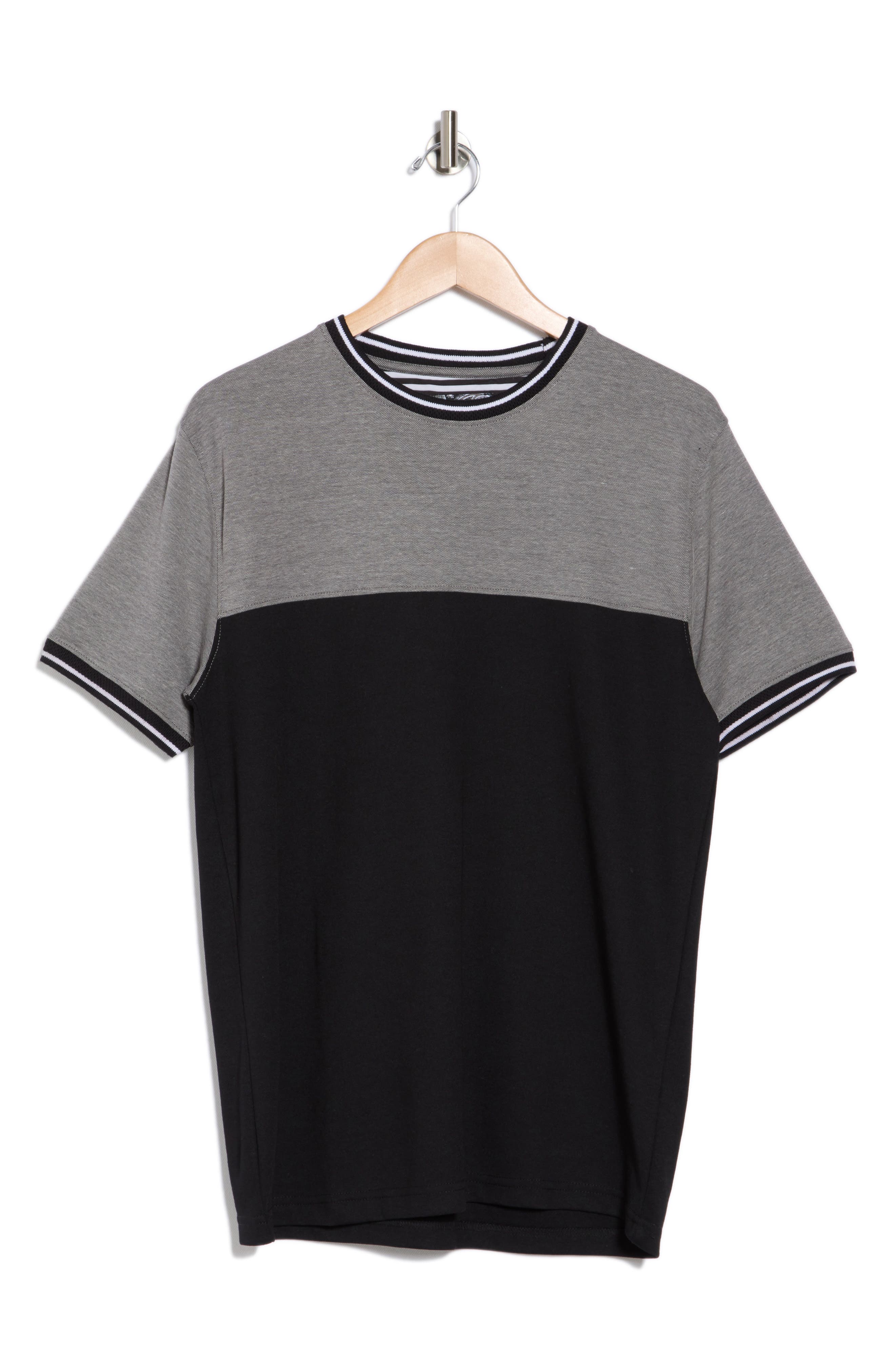 DENIM AND FLOWER Tipped Colorblock Crewneck T-Shirt | Nordstromrack
