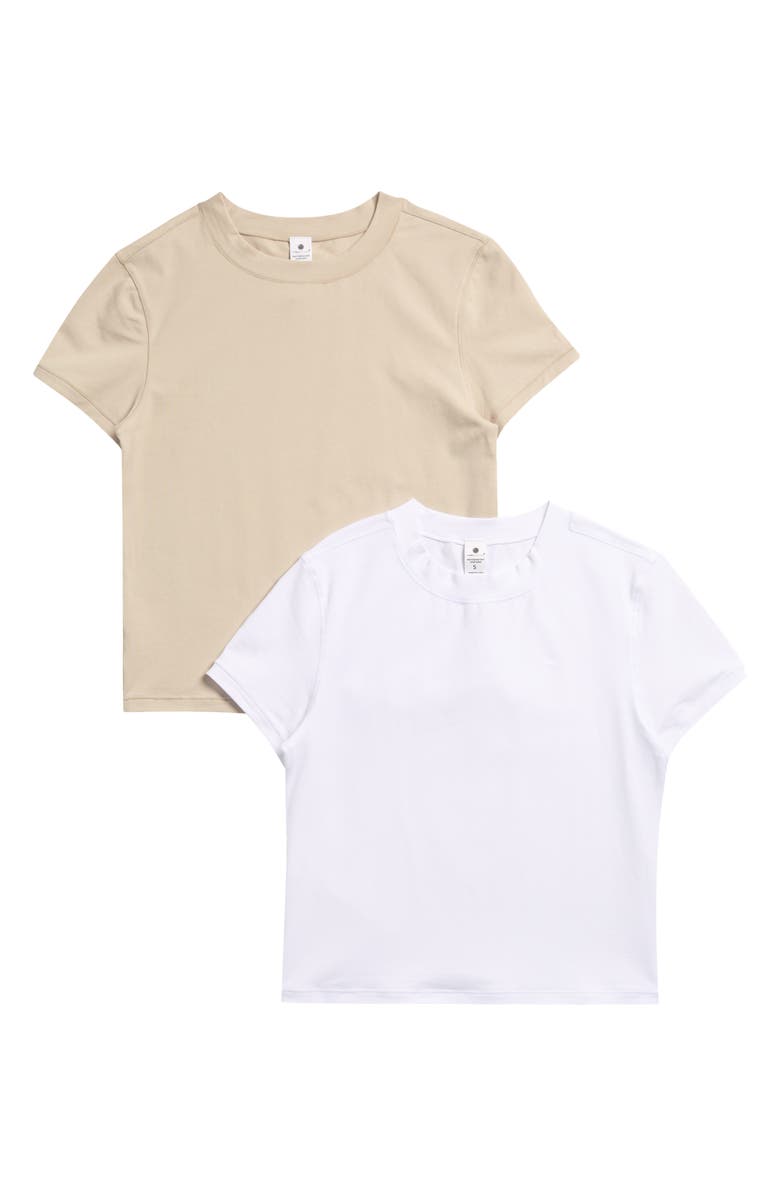 YOGALICIOUS Airlite Melissa 2-Pack Mock Neck Crop Tops | Nordstromrack