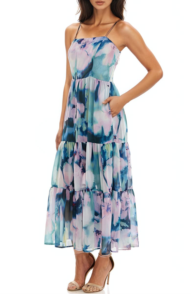 Socialite Smocked Back Tiered Maxi Dress | Nordstromrack