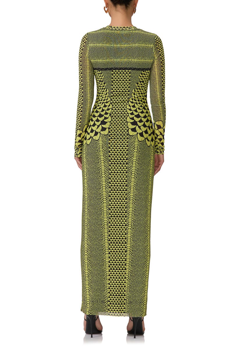 AFRM Didi Long Sleeve Mesh Maxi Dress | Nordstromrack