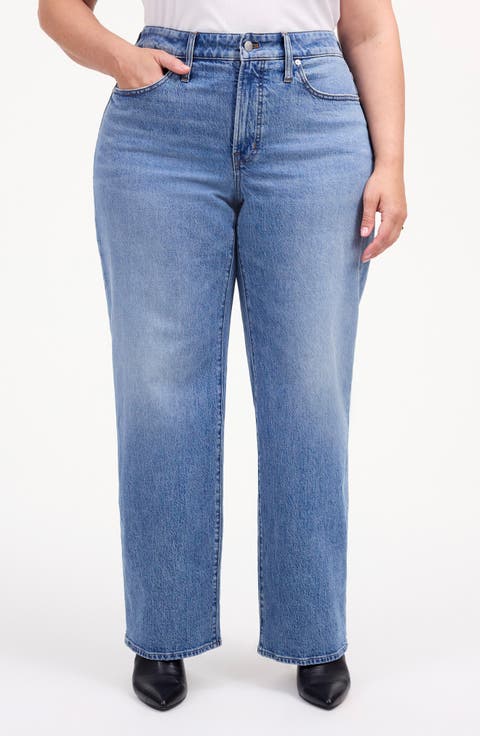 Women's Wide Leg Plus-Size Jeans | Nordstrom