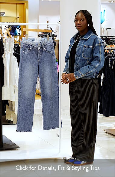 rag & bone rb Miramar Double High Waist Straight Leg Jeans | Nordstromrack